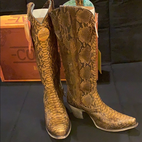 Corral | Shoes | Corral Python Boots Size 9 | Poshmark